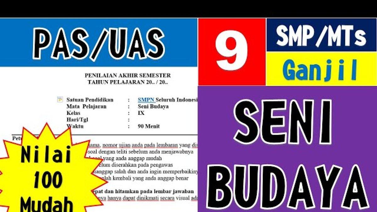40 Soal & Kunci Jawaban Seni Budaya Kelas 9 SMP Semester 1: Bagian Dari Musik Ansambel ...