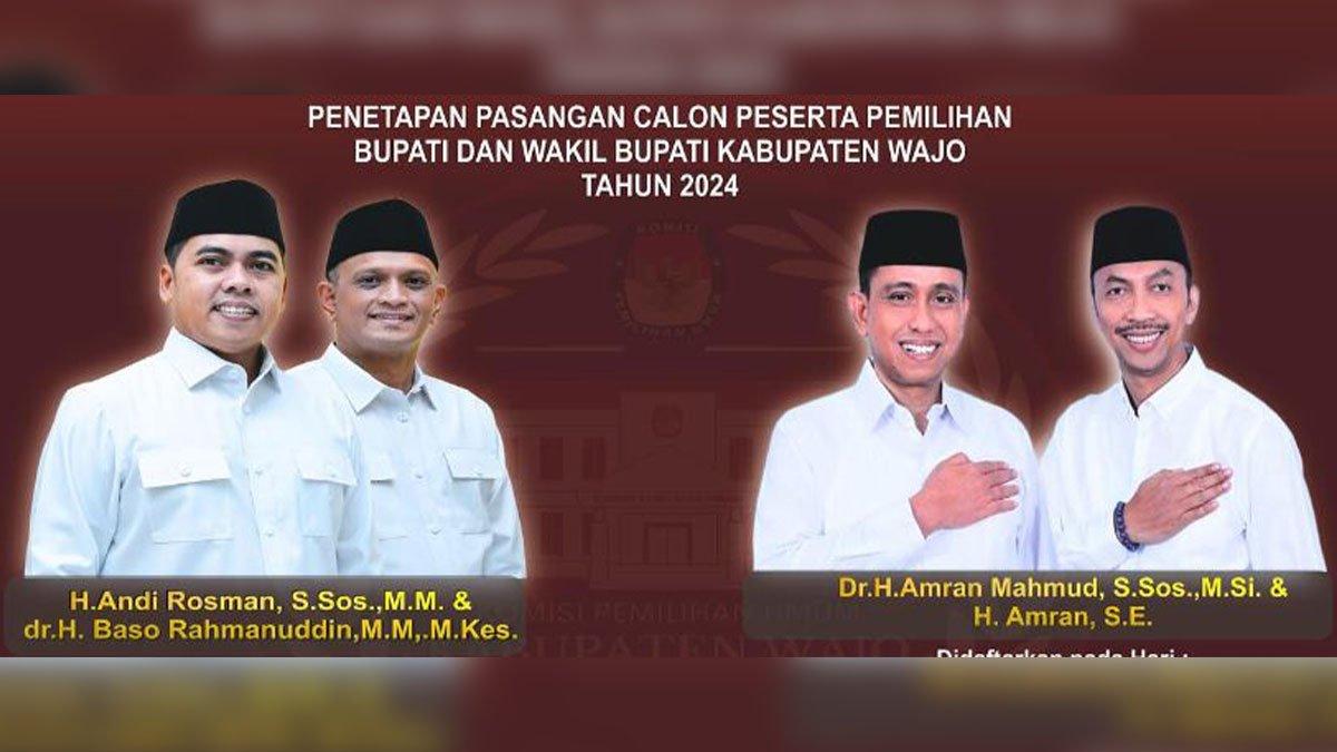 Peluang Pemenang Pilkada Wajo 2024, Andi Rosman-Baso vs Amran Mahmud-Amran, Siapa yang Layak ...