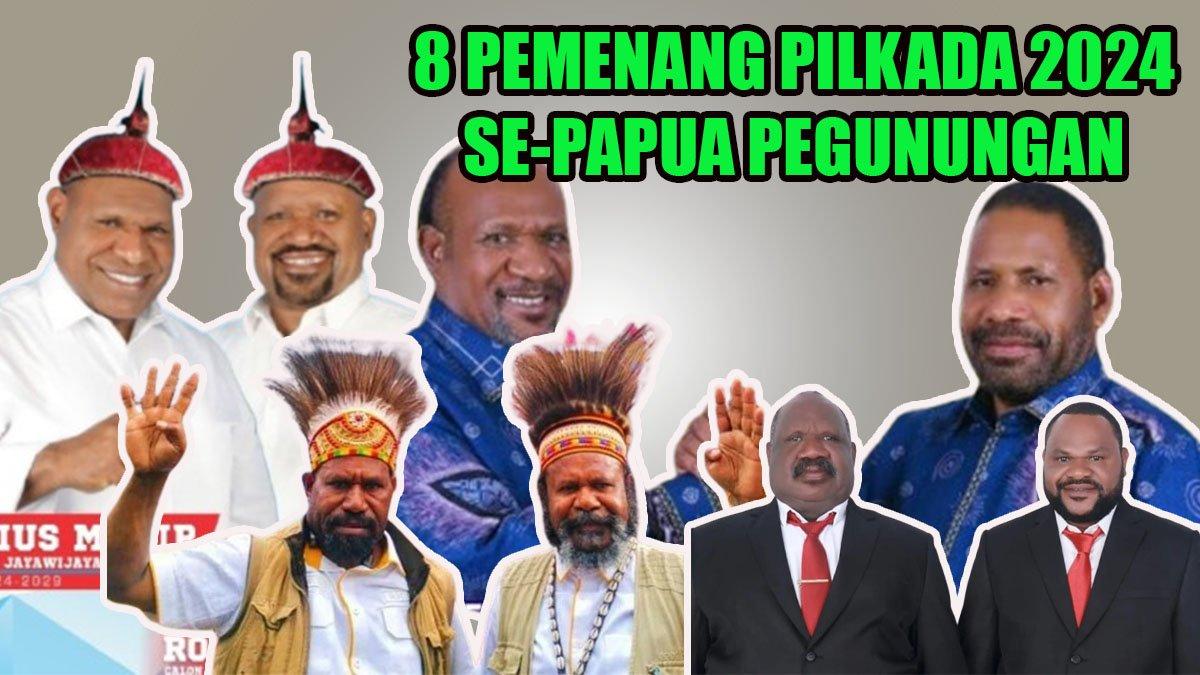 8 Bupati Pemenang Pilkada 2024 se-Provinsi Papua Pegunungan, Atenius ...