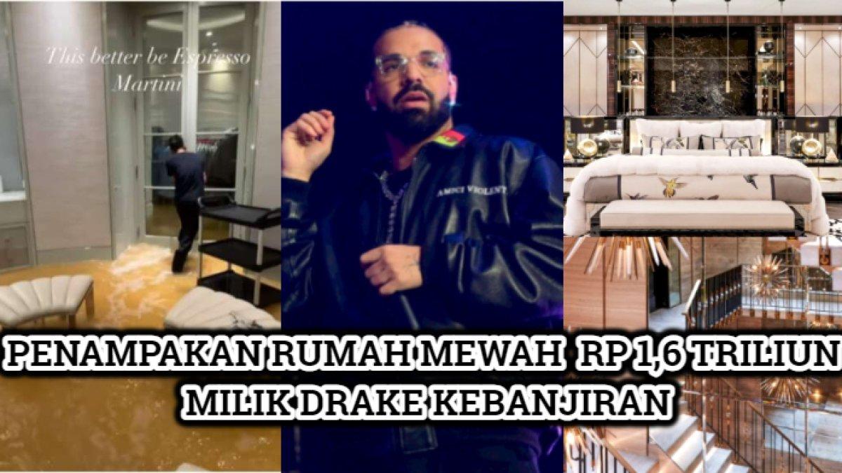 Penampakan Rumah Mewah Rp 1,6 Triliun Milik Musisi Drake Kebanjiran ...