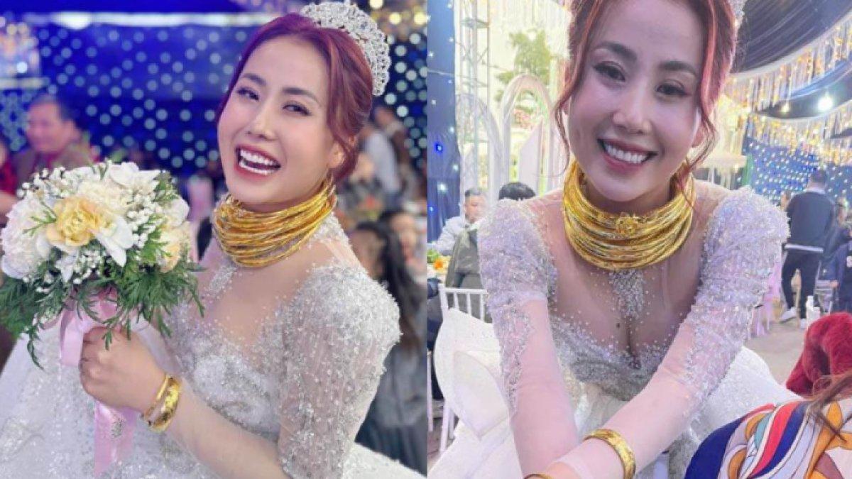 Heboh Pengantin Wanita Pakai Belasan Kalung Emas Mewah Dan Berkilau