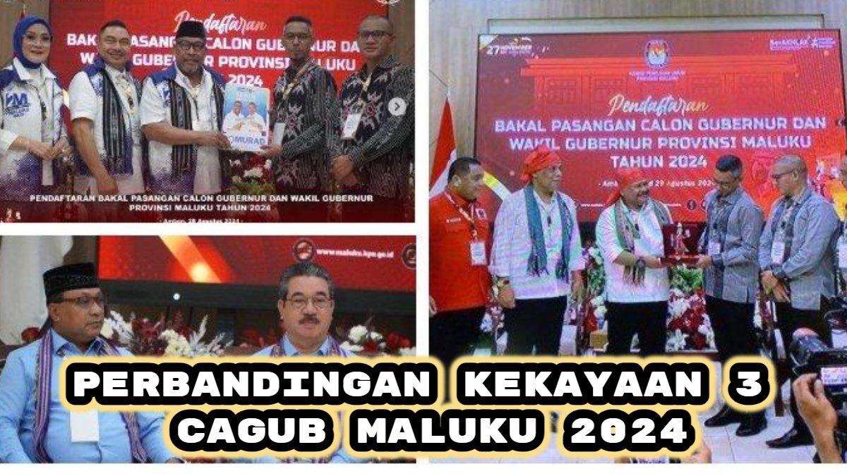 Perbandingan Kekayaan 3 Cagub Maluku 2024: Jeffry Rahawarin vs Murad ...