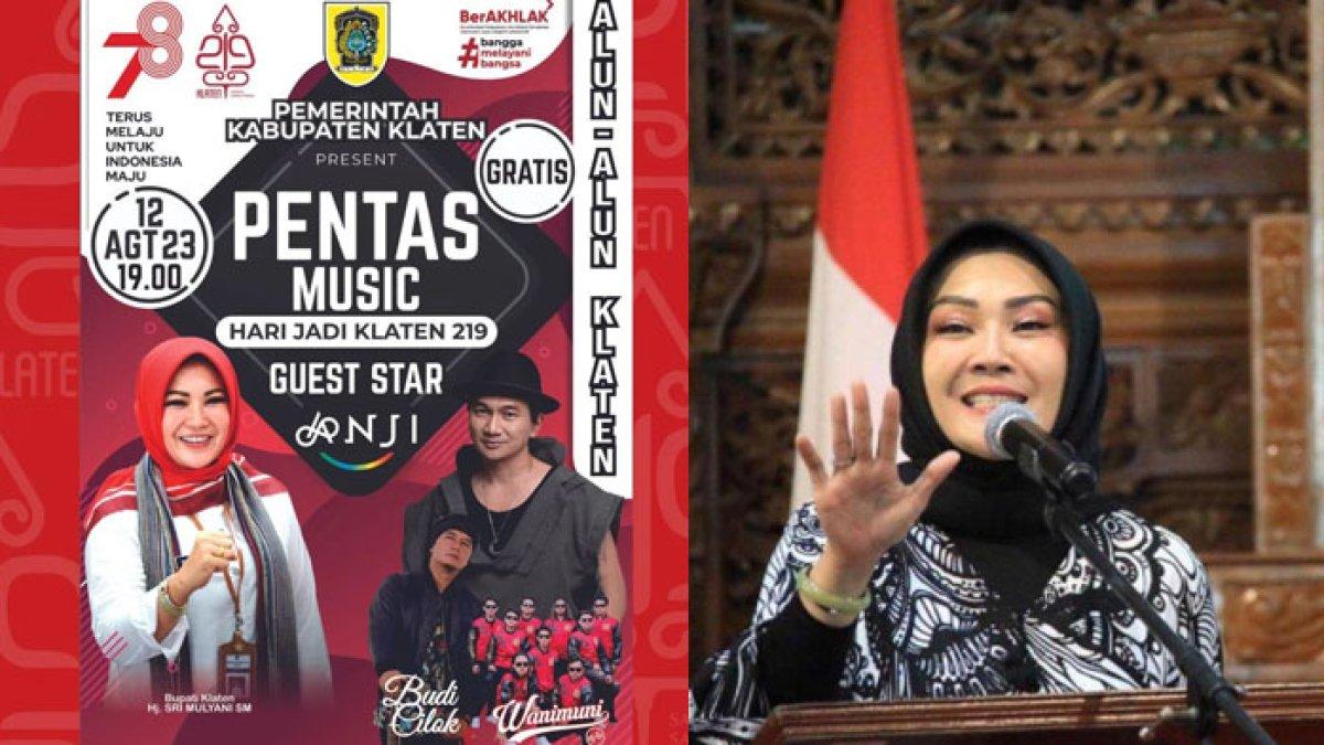Antimainstream, Bupati Sri Mulyani Pilih Anji Tampil di Pentas Musik ...