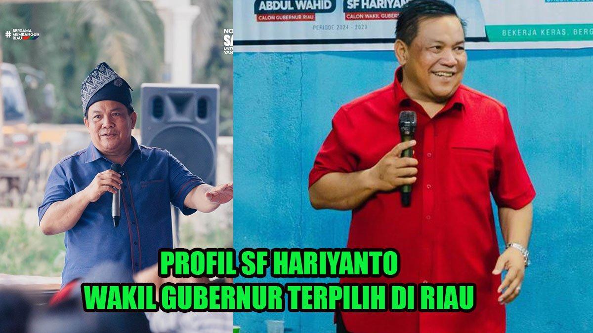 Profil SF Hariyanto Wakil Gubernur Terpilih di Riau, Perjuangan Seorang ...