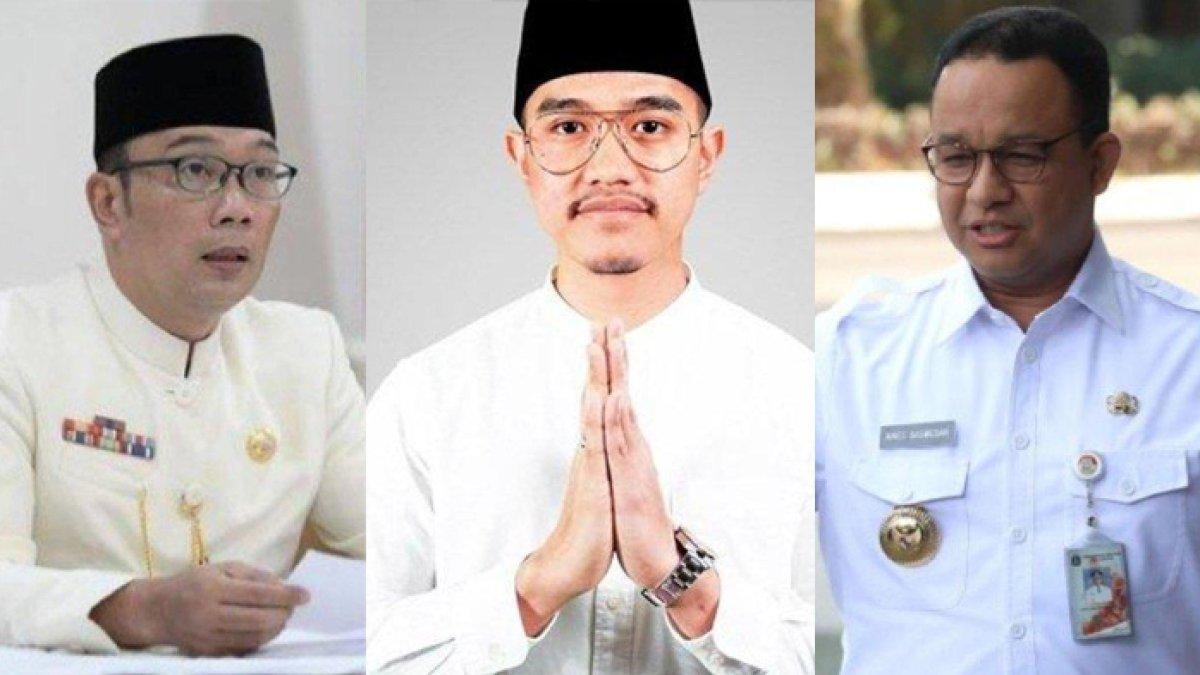 Elektabilitas 15 Kandidat Cagub DKI Jakarta, Kaesang Mendadak Muncul Kuntit Anies & Ridwan Kamil ...