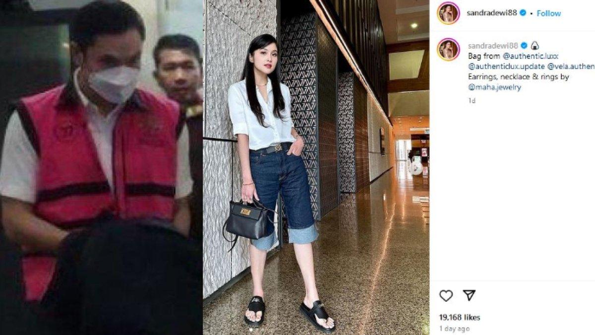 Nasib Sandra Dewi, Jarang Digosipkan Kini Suami Tersangka Korupsi, Tangan Diborgol, Komentar ...