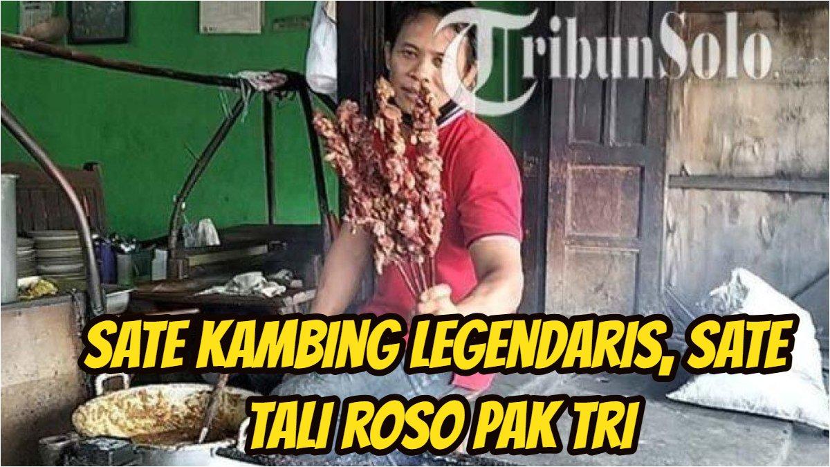 Di Klaten Jateng Ada Warung Sate Kambing Tali Roso, Daging Ditusuk Besi ...