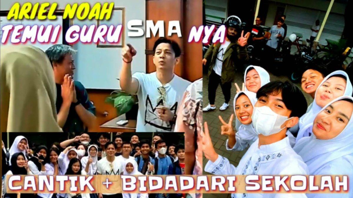 5 Potret Ariel NOAH Reuni SMA dan Kunjungi Sekolah, Terlihat Paling ...