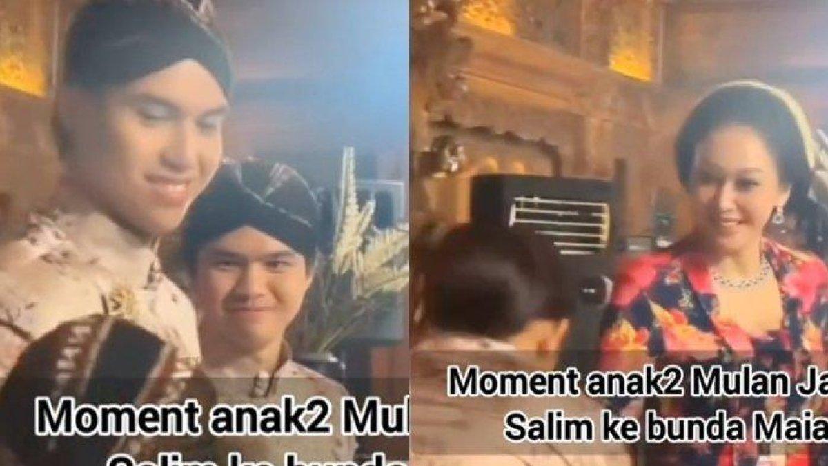 Sikap Anak Mulan Jameela saat Bertemu Maia Estianty di Siraman Al Ghazali, Dul dan El Rumi ...