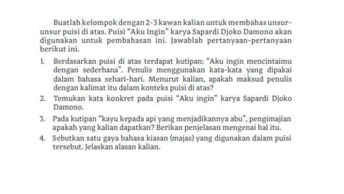Soal & Kunci Jawaban Bahasa Indonesia Kelas 11 Halaman 106-107 : Menulis Puisi yang ...