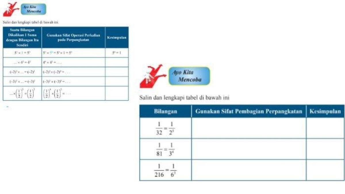 Soal & Kunci Jawaban Matematika Kelas 9 SMP Halaman 33 34 35, Pangkat Nol, Negatif & Bentuk Akar ...