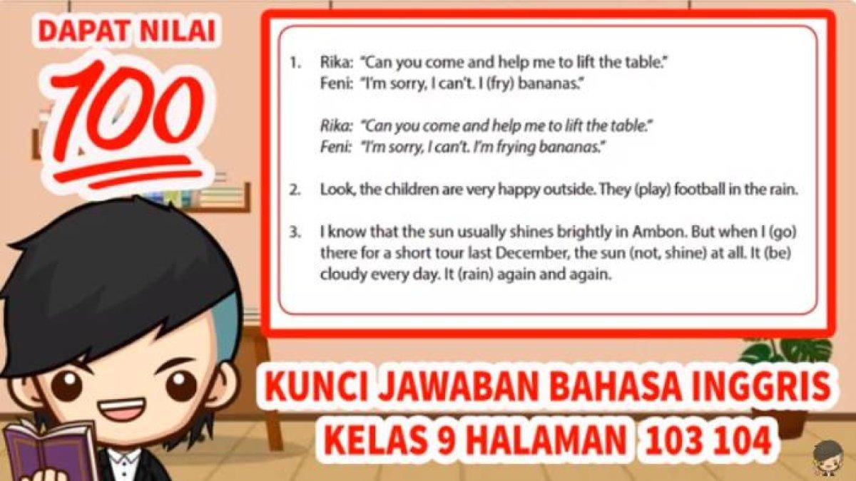 Soal & Kunci Jawaban Bahasa Inggris Kelas 9 SMP Halaman 103 104 Chapter 5, Membuat Kalimat ...