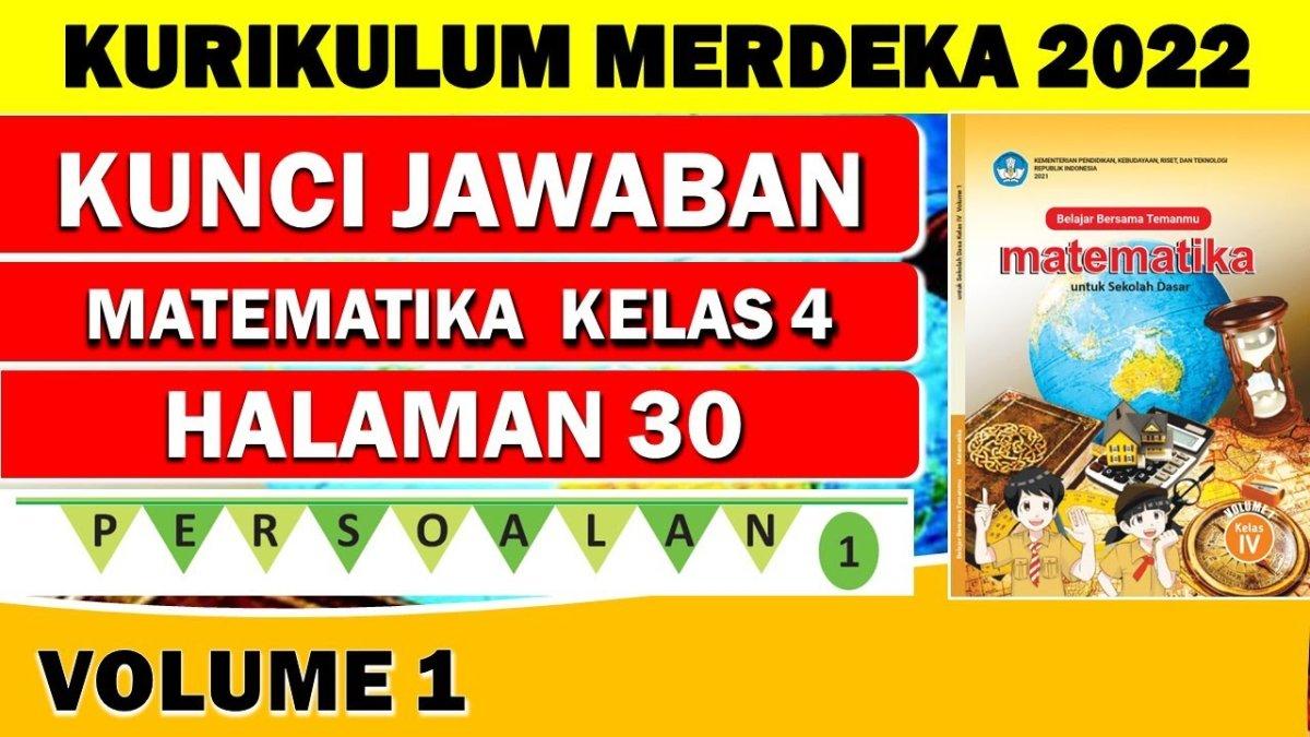 Soal & Kunci Jawaban Matematika Kelas 4 SD Halaman 30 : Aturan Pembagian. - Tribunnewsmaker.com