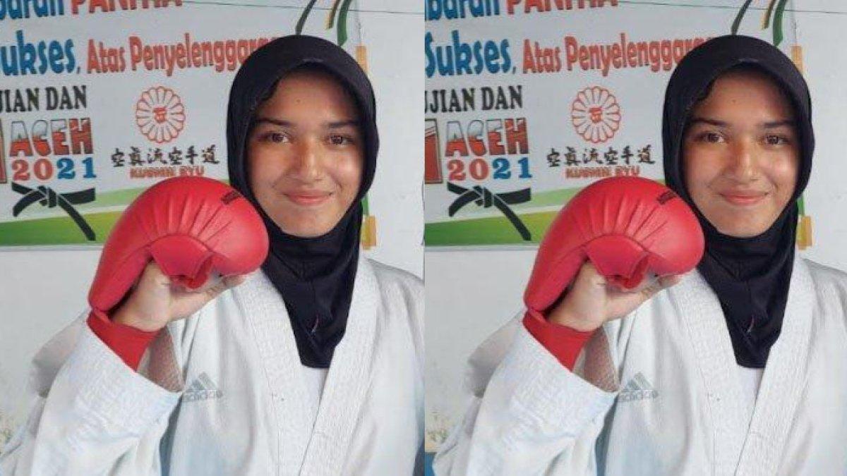 SOSOK Aisyah Humaira, Atlet Karateka Cantik Wakili Aceh ke Ajang O2SN ...
