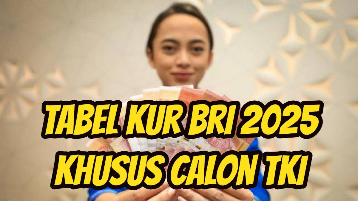 Tabel KUR BRI 2025 Khusus Calon TKI Pinjaman Rp 50 Juta, Begini Simulasi Angsuran Per Bulan ...