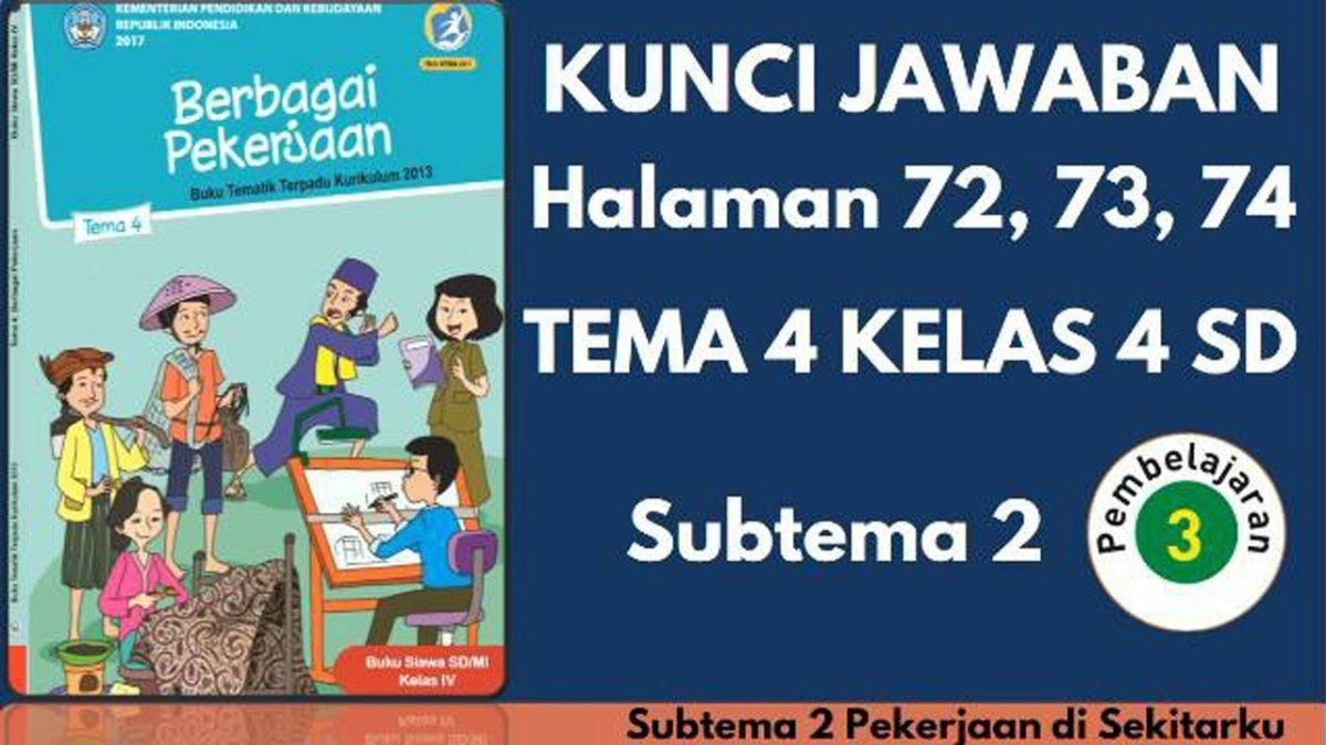 Soal & Kunci Jawaban Buku Tema 4 Kelas 4 SD Halaman 72, 73, dan 74 : Cara Membuat Pensil ...