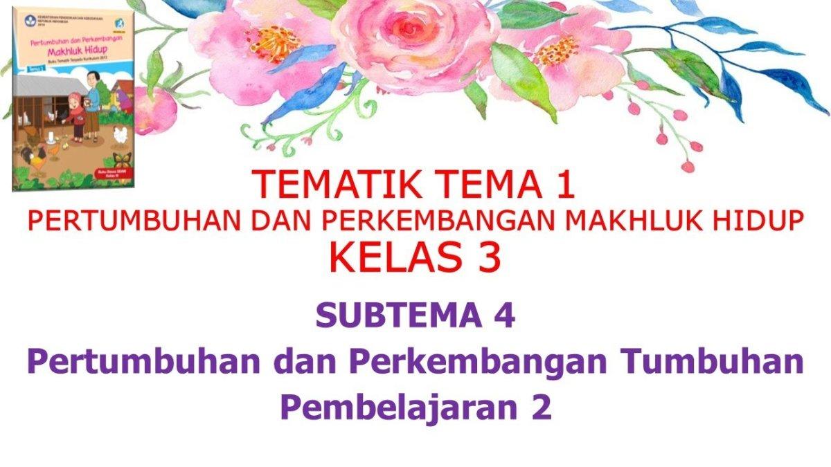 Soal & Kunci Jawaban Tematik 1 Subtema 4 Kelas 3 SD Pembelajaran 2 Halaman 155, 156, 159, dan ...