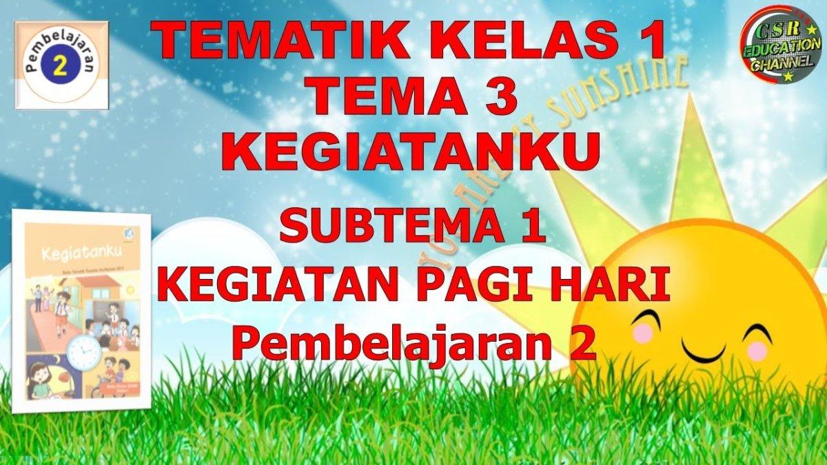 Soal & Kunci Jawaban Tematik 3 Subtema 1 Kelas 1 SD Pembelajaran 2 Halaman 14 15 dan 16 ...