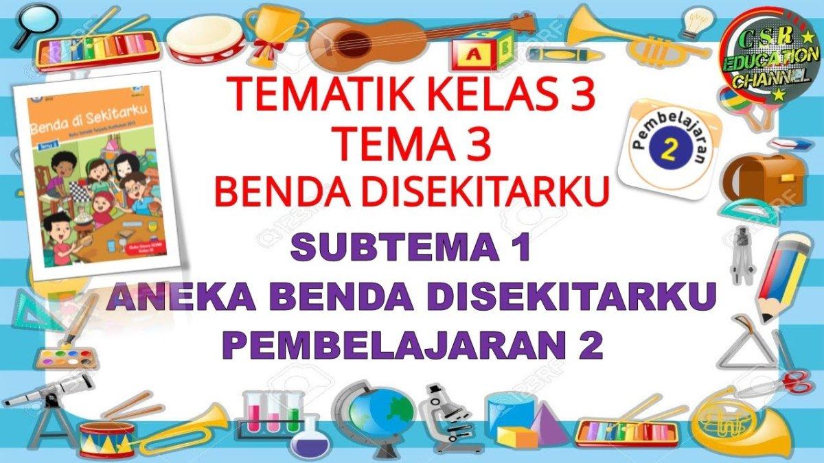Soal & Kunci Jawaban Tematik 3 Subtema 1 Kelas 3 SD Pembelajaran 2 Halaman 13 14 15 17 dan 18 ...