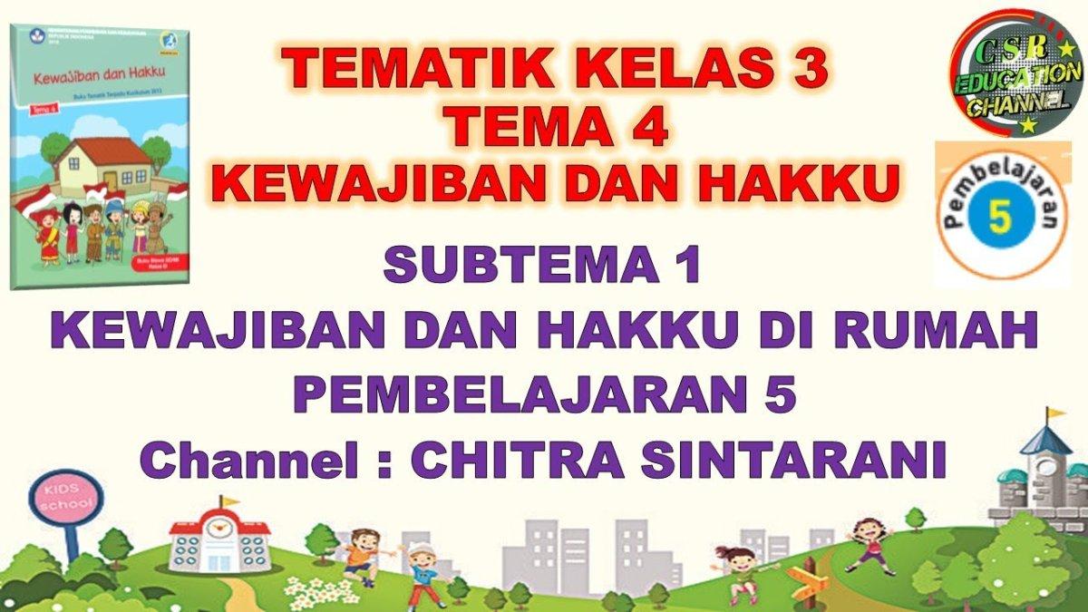 Soal & Kunci Jawaban Tematik 4 Subtema 1 Kelas 3 SD Pembelajaran 5 Halaman 33 34 36 37 dan 38 ...