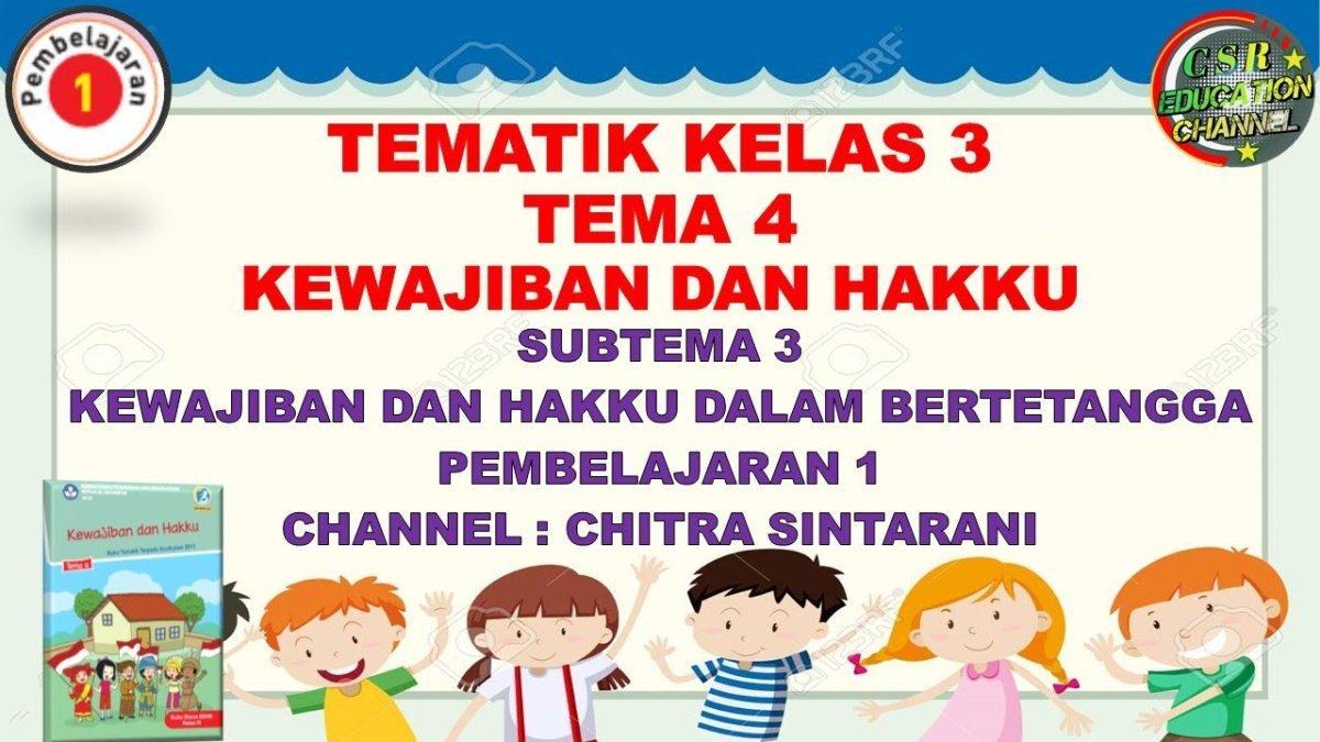 Soal & Kunci Jawaban Tematik 4 Subtema 3 Kelas 3 SD Pembelajaran 1 Halaman 96 97 98 99 dan 100 ...