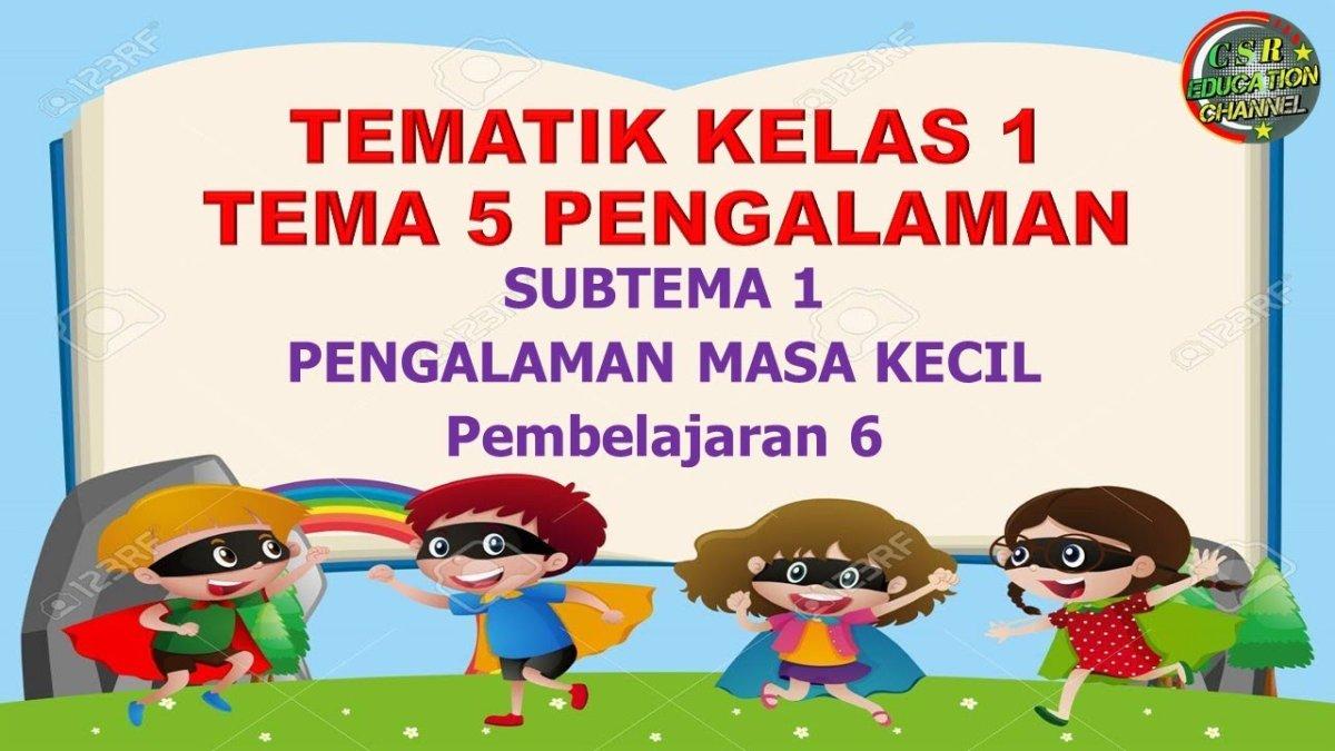 Soal & Kunci Jawaban Tematik 5 Subtema 1 Kelas 1 SD Pembelajaran 6 Halaman 35 36 dan 37 ...