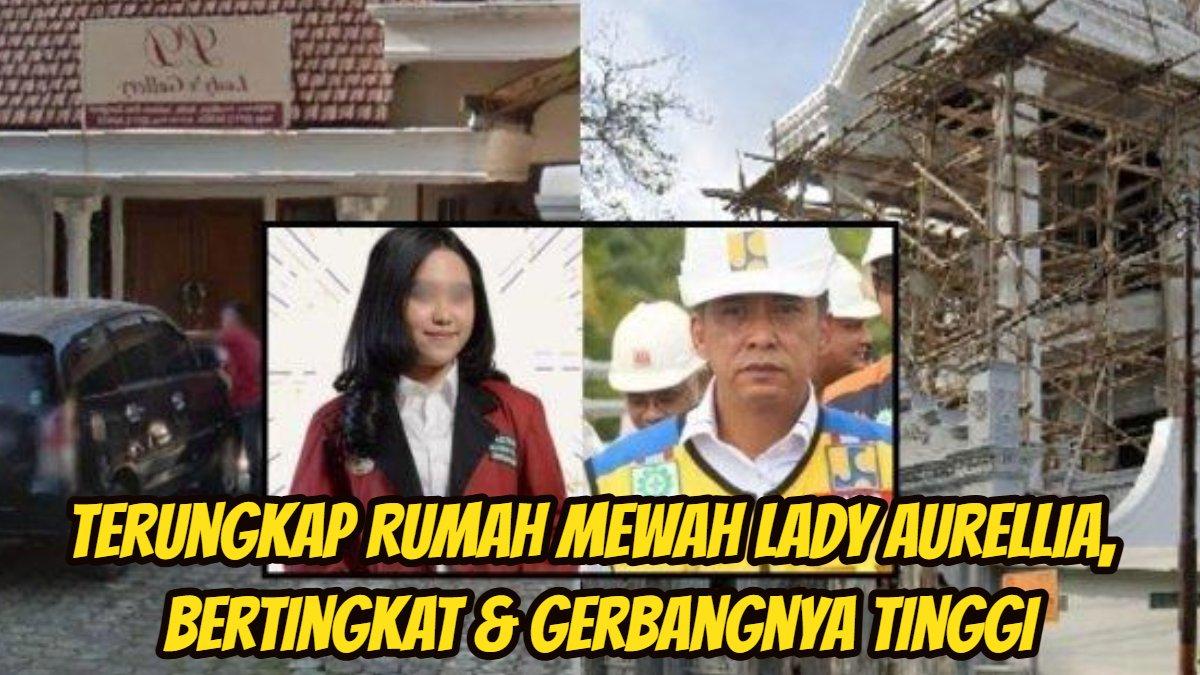 Terungkap Rumah Mewah Lady Aurellia, Bertingkat & Gerbangnya Tinggi, Ada 3 Mobil Terparkir ...