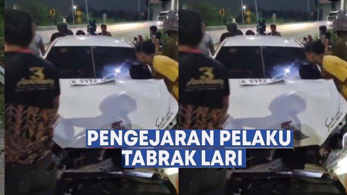 Tabrak Lari 11 Kendaraan, Pengemudi Toyota Yaris Kabur, Diadang Warga di Tol Margajaya Bekasi ...