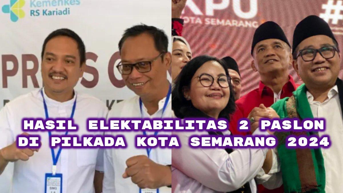 Elektabilitas 2 Paslon di Pilkada Kota Semarang 2024, Yoyok-Joko vs Agustina-Iswar, Cek Hasilnya ...