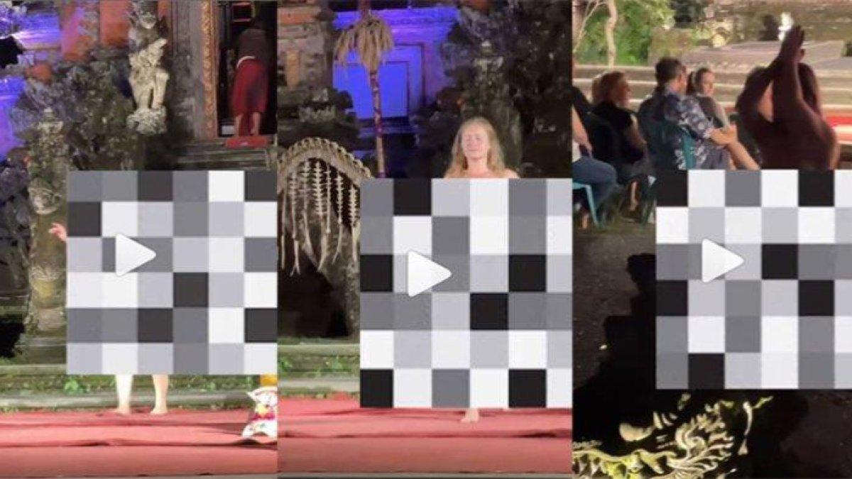 VIRAL Wanita Bule Beraksi Nekat, Telanjang Bulat di Panggung Pementasan Tari di Bali, Warga Syok ...