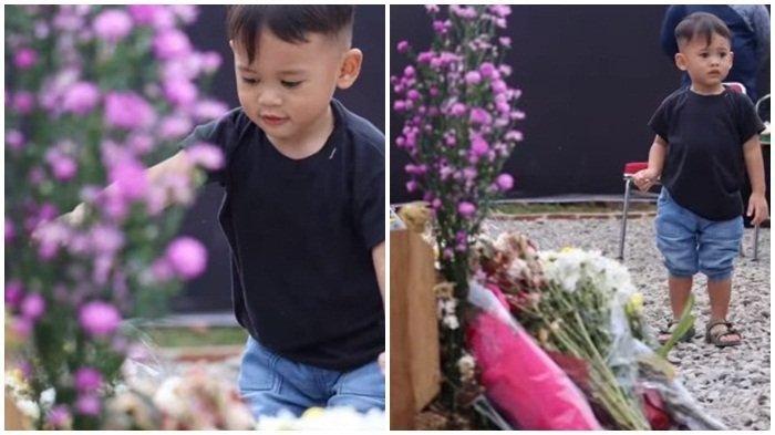 'Bunga-bunga di Surga Pasti Lebih Indah' Arka Menaruh Bunga ke Makam ...