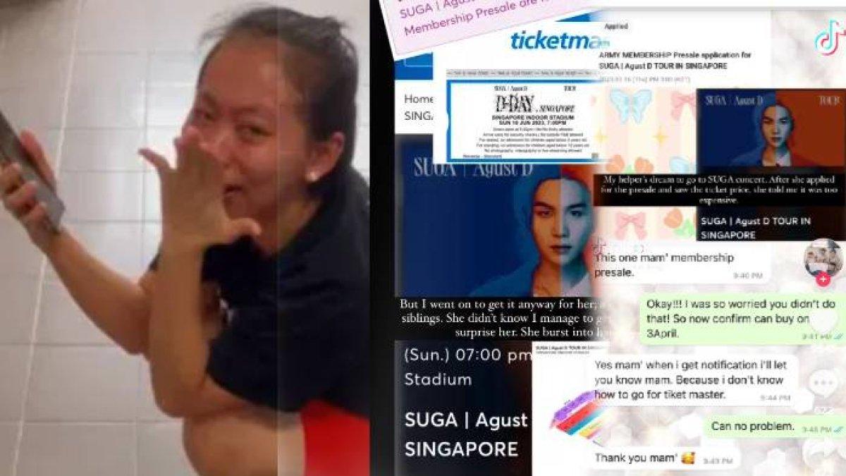 ART Ngefans Berat BTS Syok Dibelikan Tiket Konser Suga Seharga Rp 4 Juta Oleh Majikan 'Aku ...