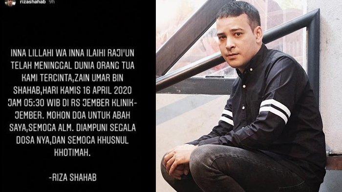 Kronologi Meninggalnya Ayah Riza Shahab, Derita Stroke Selama 5 Tahun ...