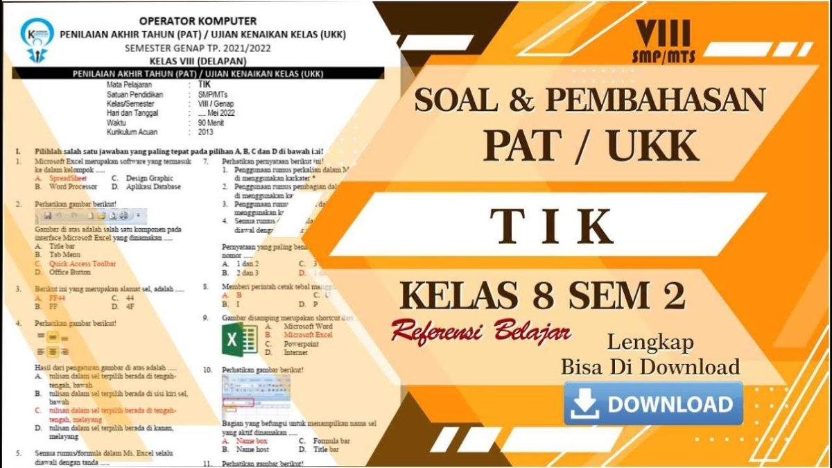 40 Soal & Kunci Jawaban TIK Kelas 8 SMP Semester 2: Menu Zoom, Standard, Icon Formatting Texts ...