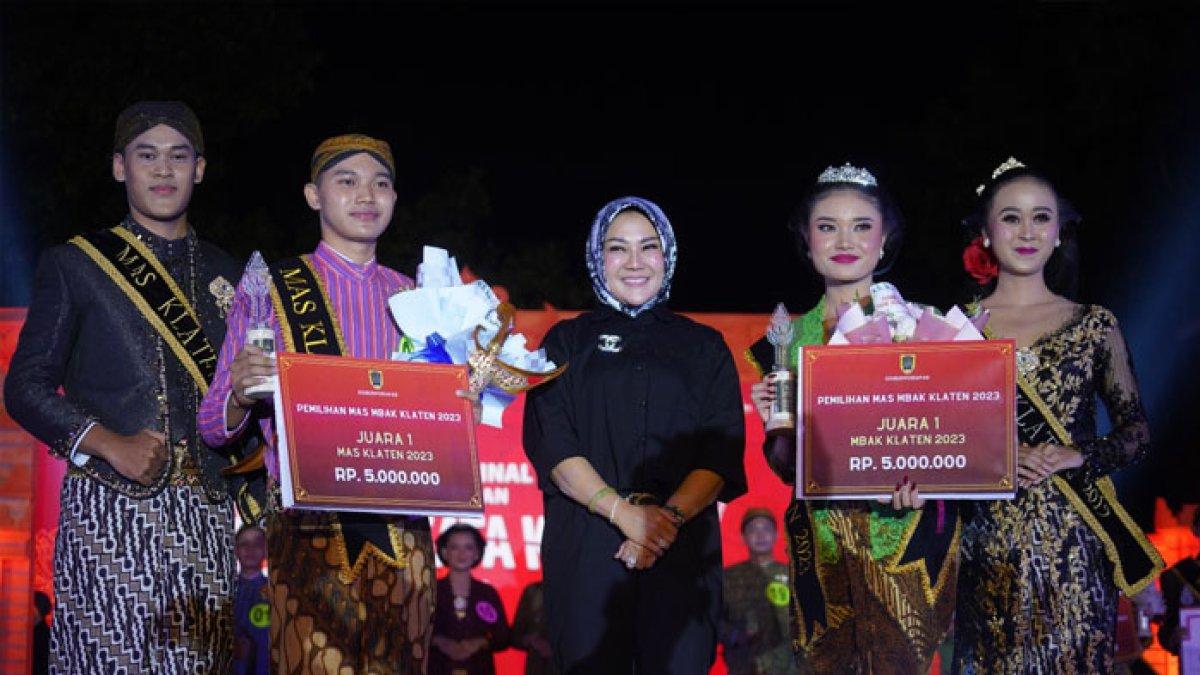 SELAMAT! Alexander dan Raphaella Jadi Mas Mbak Duta Wisata Klaten 2023, Ini Pesan Bupati Sri ...