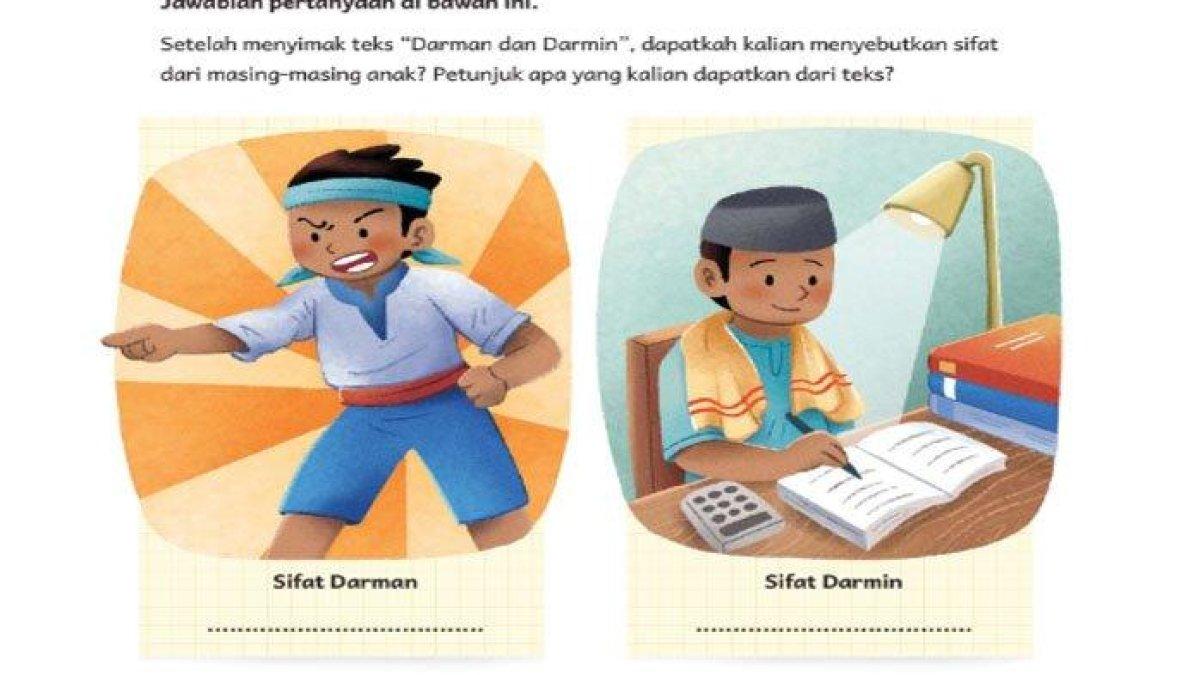 4 Kunci Jawaban Essay Bahasa Indonesia Kelas 5 SD Kurikulum Merdeka Halaman 14, Cerita Darman ...