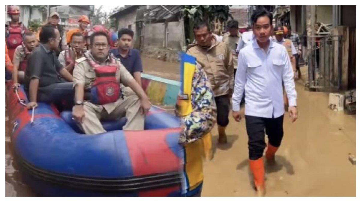 Rano Karno Jadi Sorotan di Lokasi Banjir, Naik Perahu Karet dan ...
