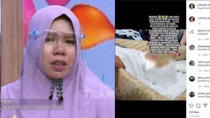 TANGIS Rohimah Pecah, Mantan Istri Kiwil Histeris di Depan Jenazah: Maaf Belum Bisa ...
