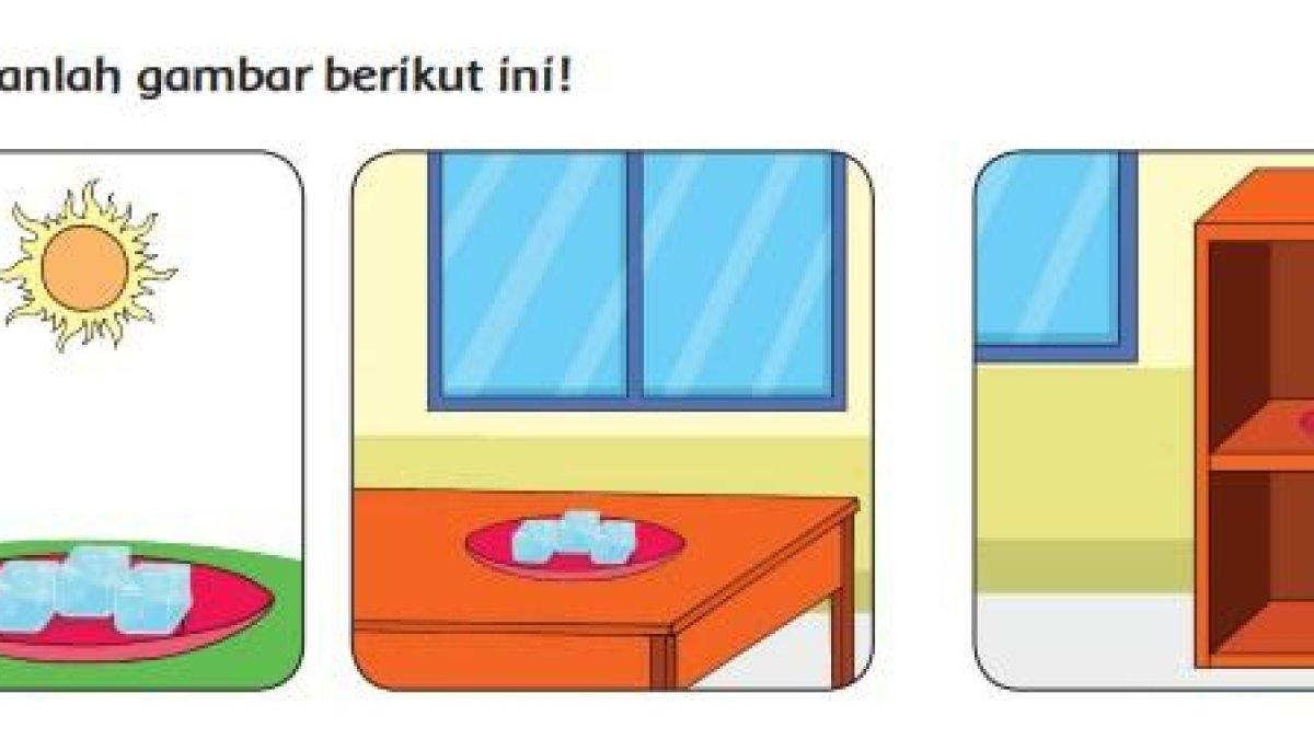 SOAL & KUNCI JAWABAN Tema 6 Kelas 5 Halaman 1-9, Manakah Es Batu yang ...