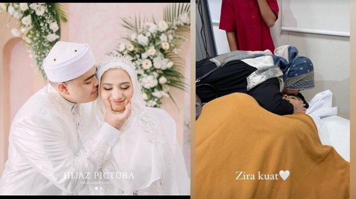 Baru 5 Bulan Menikahi Ameer Azzikra Adik Alvin Faiz, Nadzira Shafa Kini Peluk Cium Jenazah Suami ...