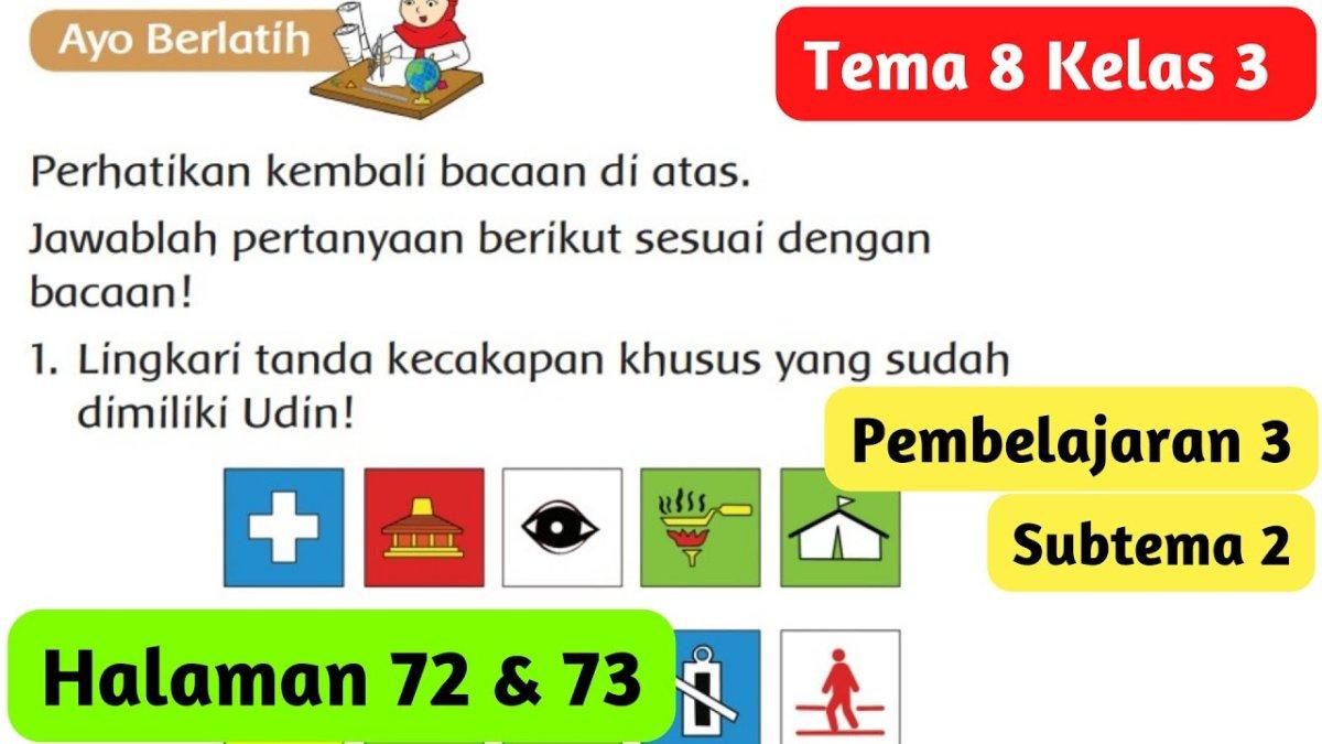 Soal & Kunci Jawaban Tema 8 Kelas 3 SD Halaman 73: Tanda Pengenal Kepramukaan yang Dimiliki Siti ...