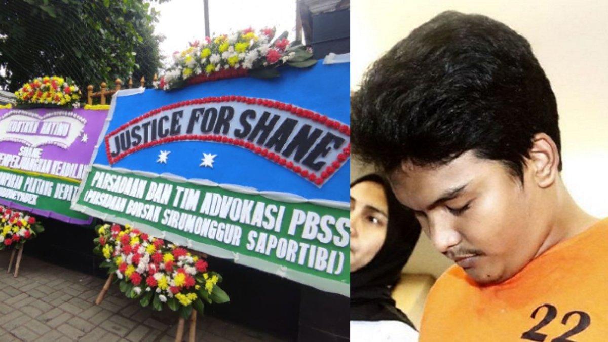 'Keadilan akan Datang!' Karangan Bunga Dukungan Shane Lukas Berjejer di ...