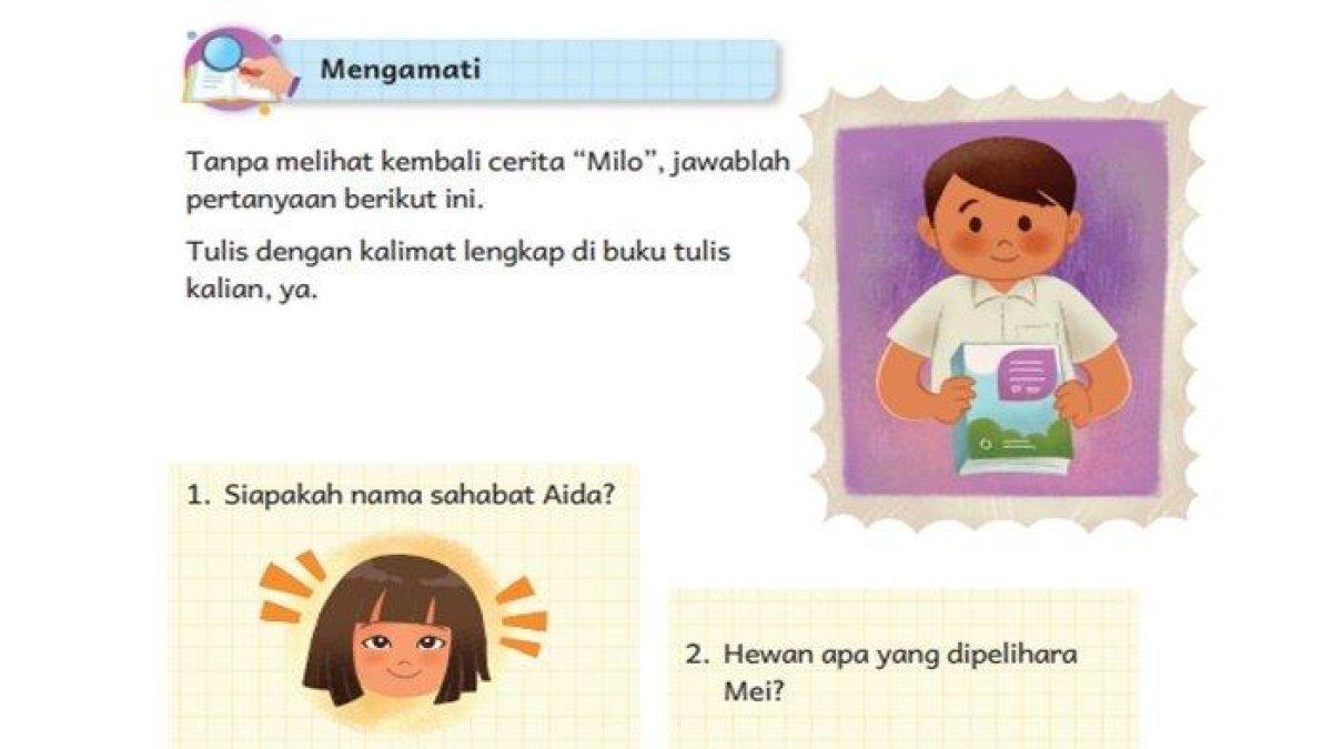 Soal & Kunci Jawaban Buku Bahasa Indonesia Kelas 3 SD Halaman 158 ...