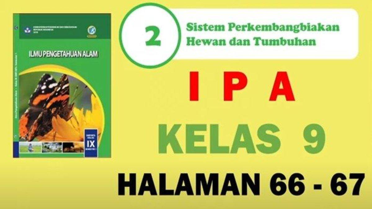 Kunci Jawaban Soal IPA Kelas 9 SMP Halaman 66-67 Semester 1: Bagaimana Cara Penyerbukan Bunga ...