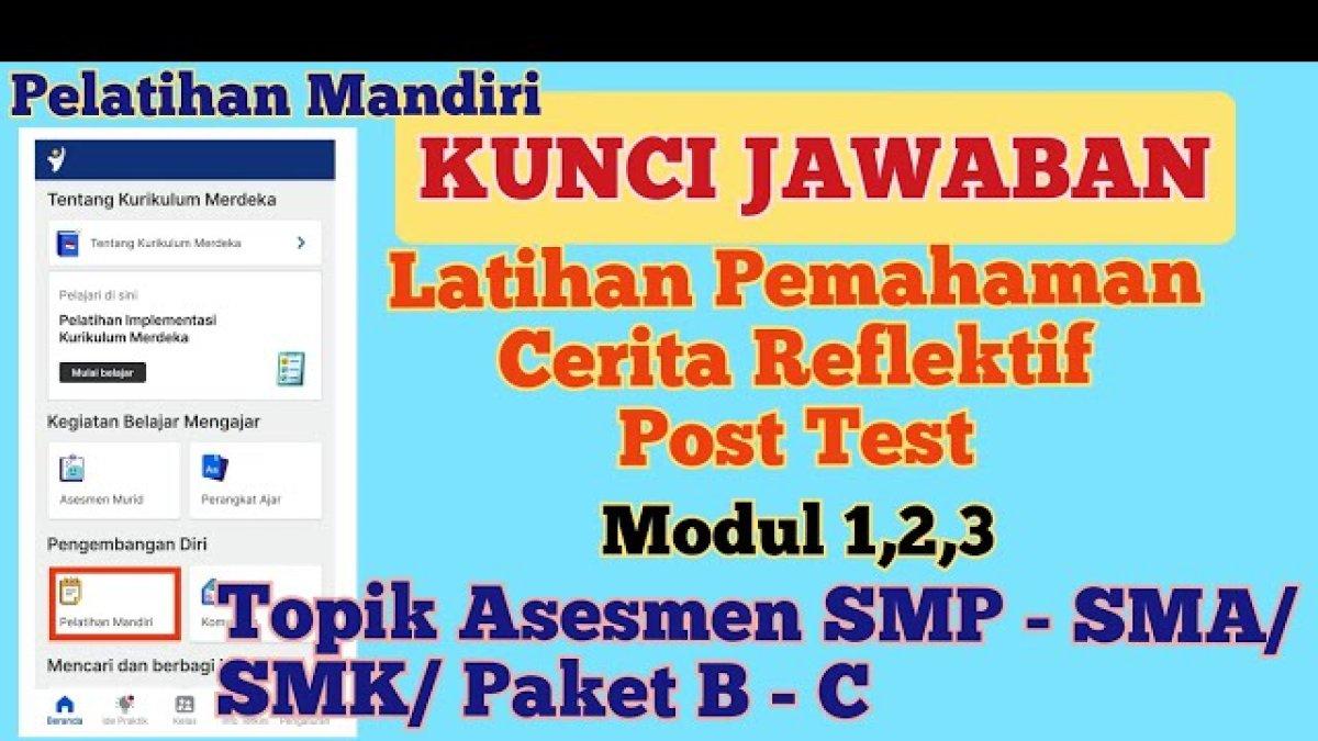 Apa Saja Tema Projek SMP/SMA: Post Test Latihan Pemahaman, Cerita ...