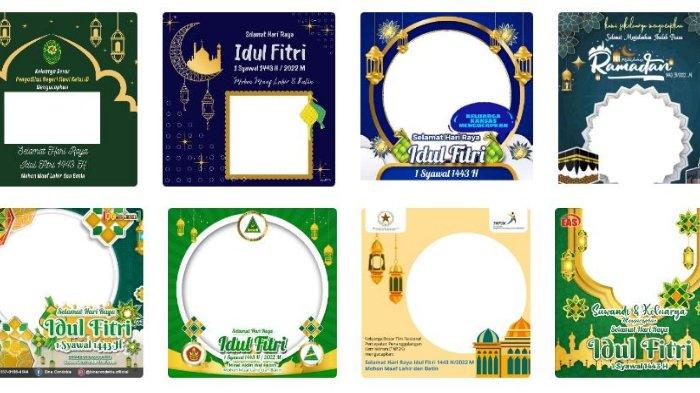 KUMPULAN Twibbon Hari Raya Idul Fitri 1443 H Download & Kirim Tema Lebaran 2022 ke IG, FB, WA ...