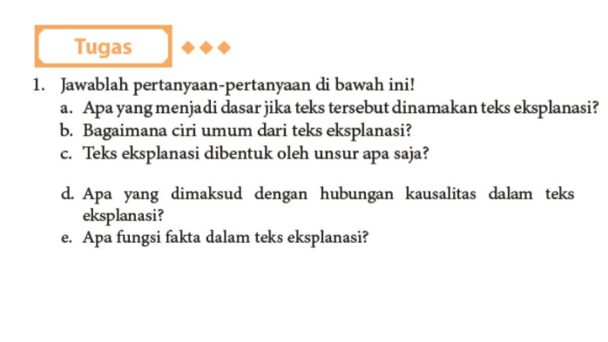 Kunci Jawaban Bahasa Indonesia Kelas 11 Sma Halaman 51 52 Fungsi Fakta