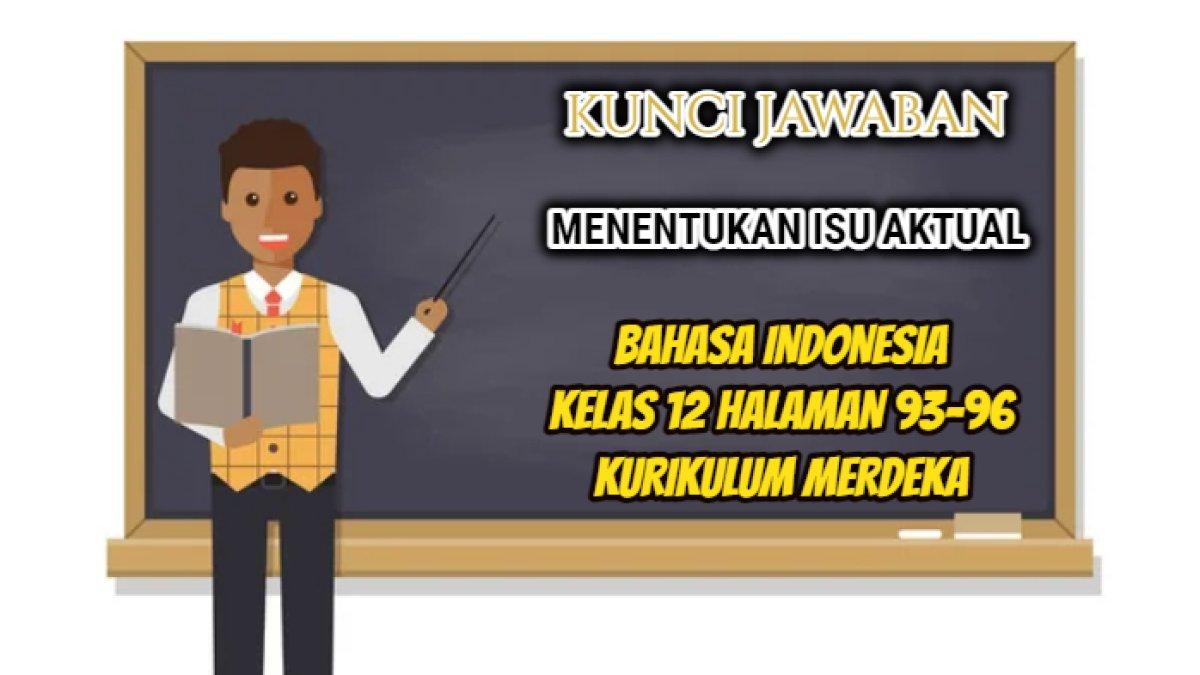 Contoh Jawaban Menentukan Isu Aktual! Bahasa Indonesia Kelas 12 Halaman ...