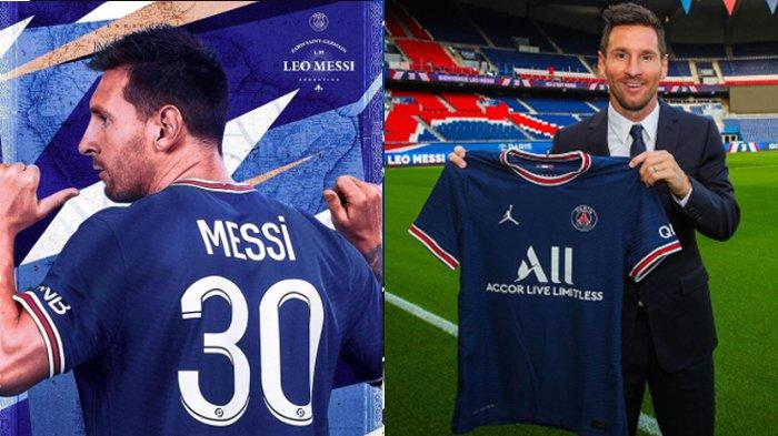 RESMI ke PSG, Jersey Lionel Messi Nomor 30 Ludes dalam 30 Menit ...