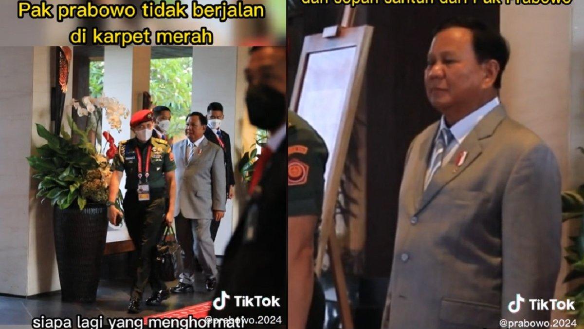 VIRAL Prabowo Pilih Berjalan Hindari Karpet Merah di G20, Perilakunya Dipuji: Disiplin Menjaga ...